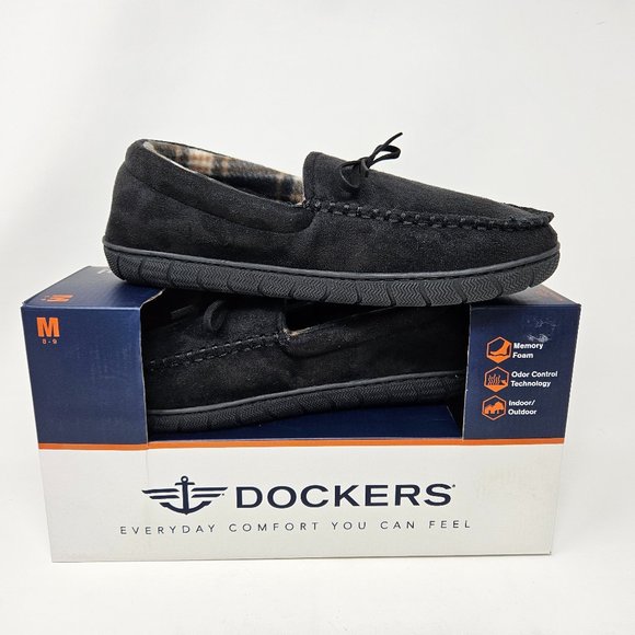 Dockers | Shoes | New Dockers Mens Size Medium 89 Black Memory Foam ...